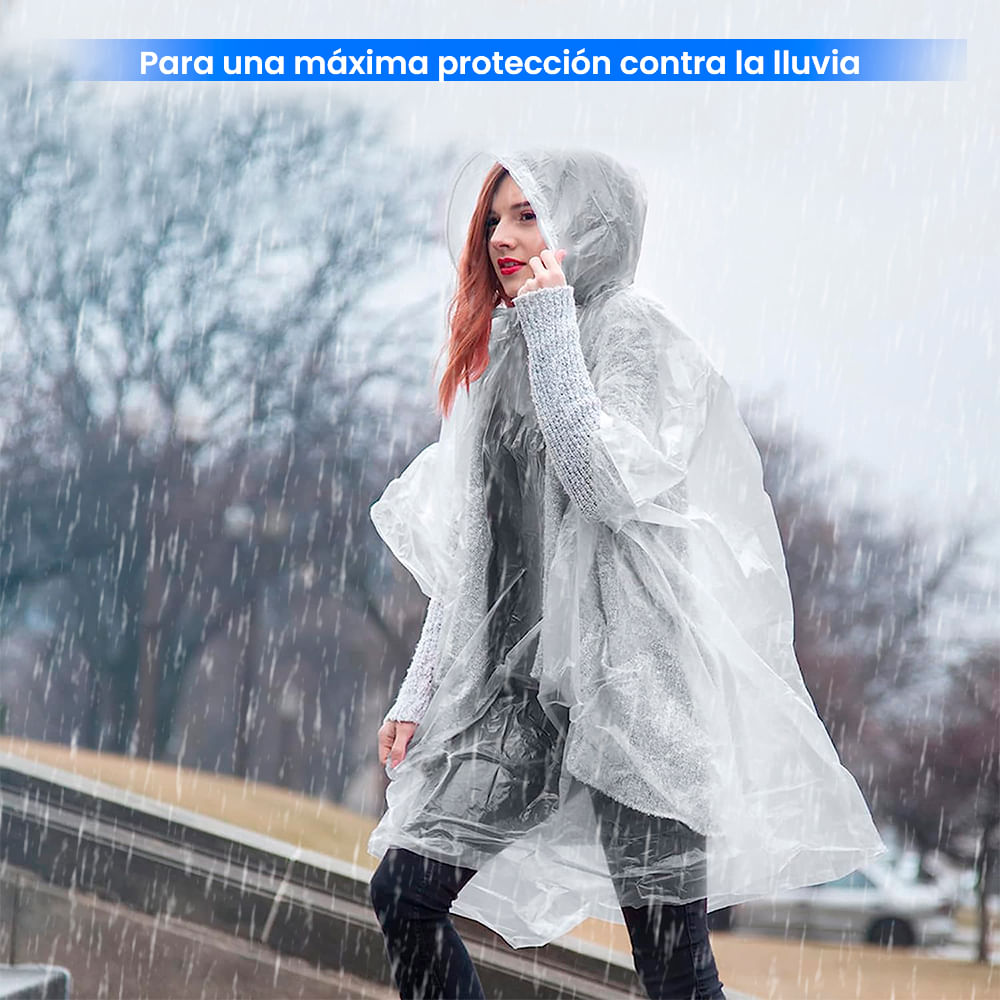 Poncho Impermeable Protector contra la Lluvia (2 Unidades) | plazaVea ...
