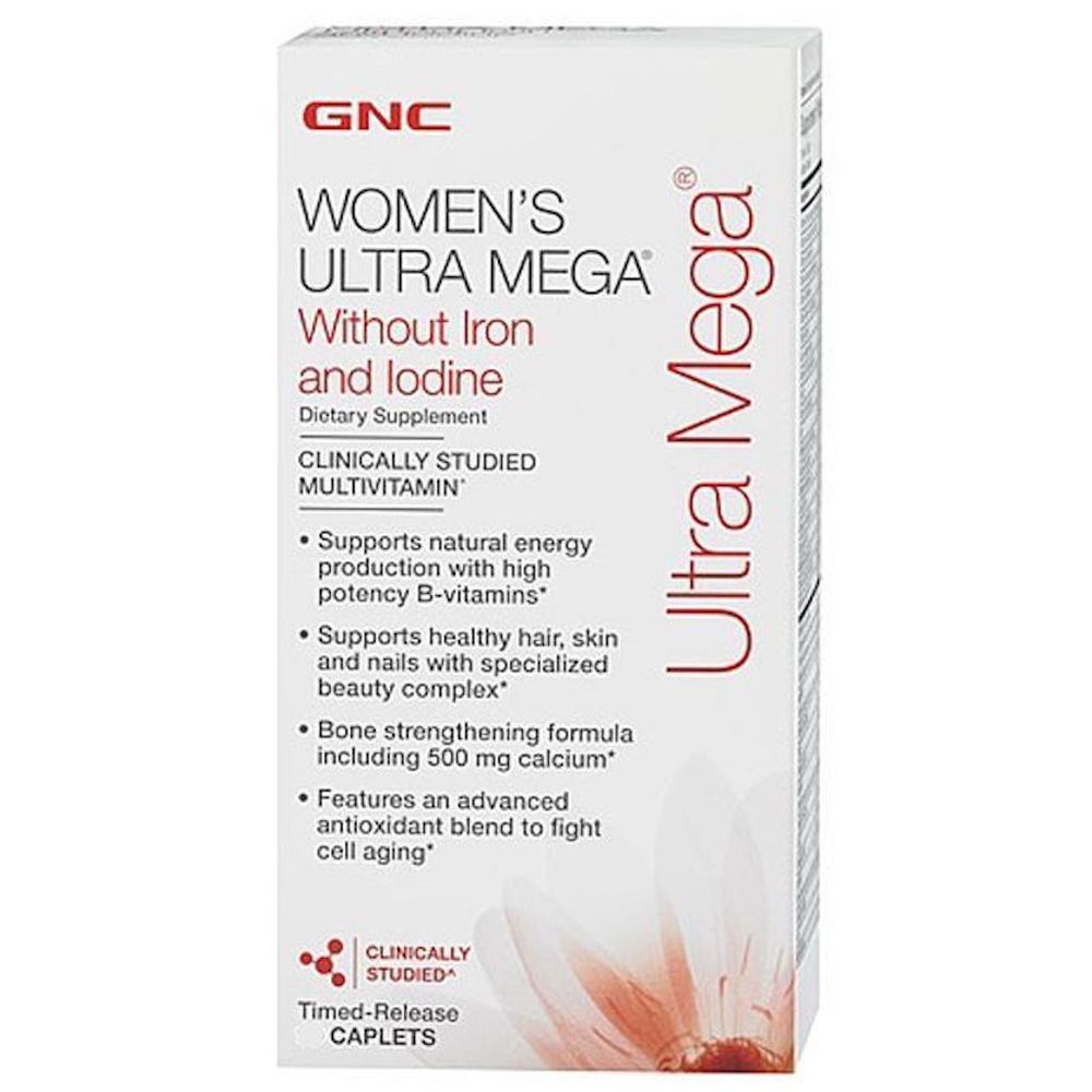 Multivitaminico Gnc Women Ultra Mega Without Iron And Iodine X 180
