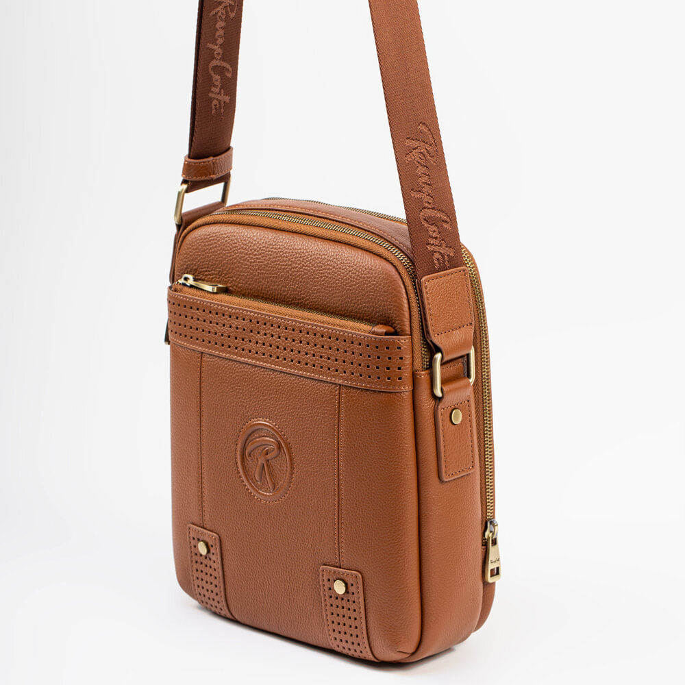 Morral para Hombre Mediano con Logo de Marca Embozado Renzo Costa Mrc ...