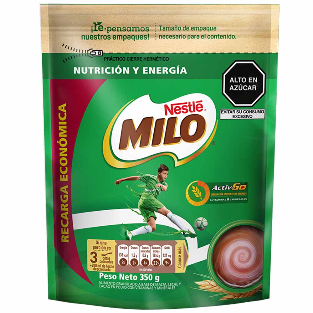 Fortificante Granulado MILO Activ - Go Doypack 350g | plazaVea ...