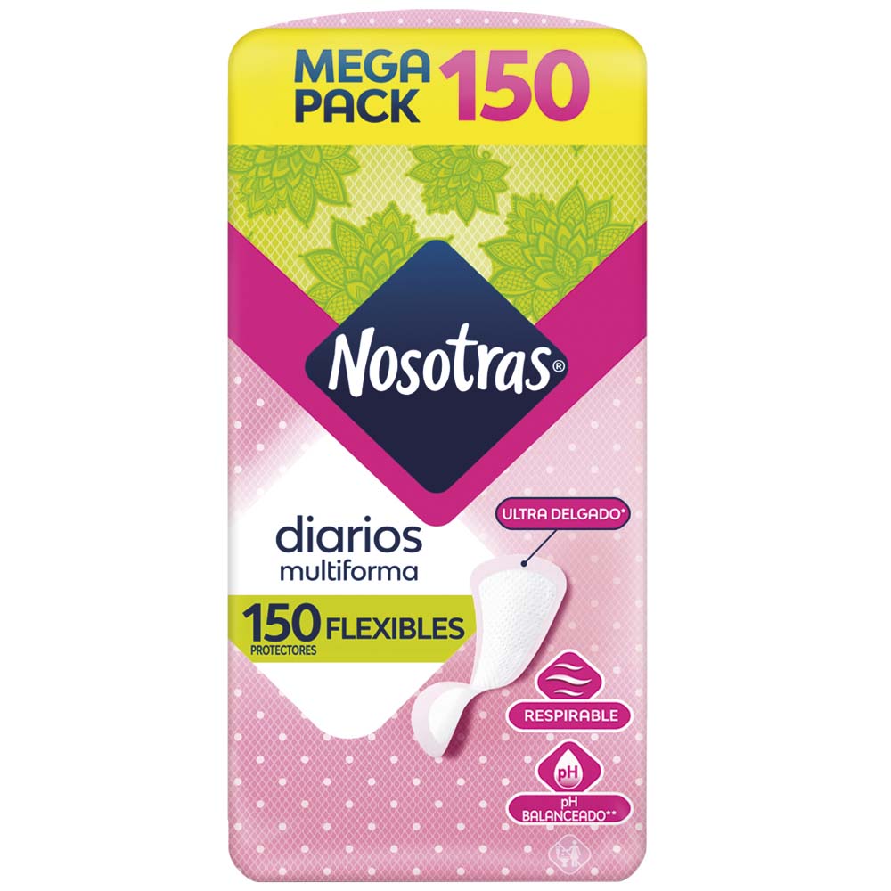 Protectores Diarios NOSOTRAS Flexibles Caja 150un | plazaVea - Supermercado
