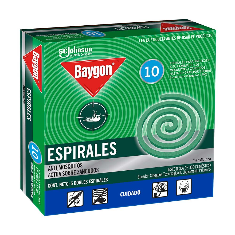 Baygon Espirales x 10 unidades| plazaVea - plazaVea