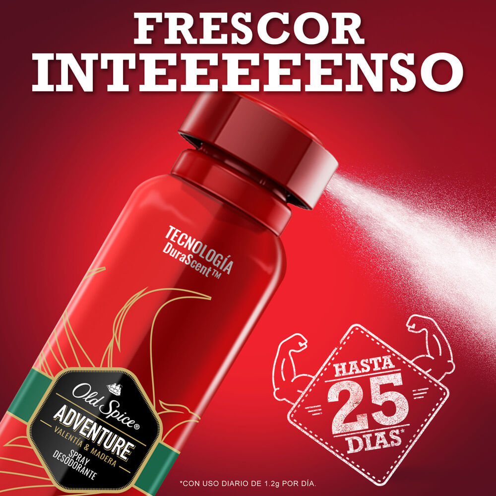 Pack Desodorante en Aerosol OLD SPICE Adventure Frasco 150ml Paquete ...