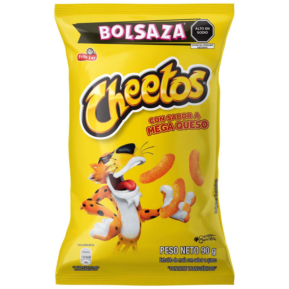Piqueos CHEETOS Mega Queso Bolsa 90g | plazaVea - Supermercado