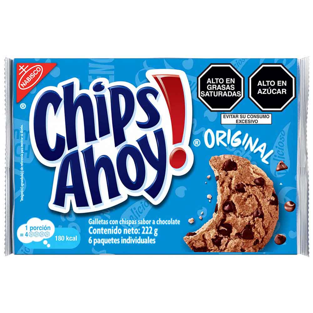 Galletas NABISCO Chips Ahoy Bolsa 222g | plazaVea - Supermercado