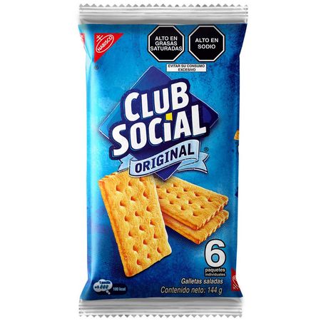 Galleta CLUB SOCIAL Original Bolsa 144g | plazaVea - Supermercado