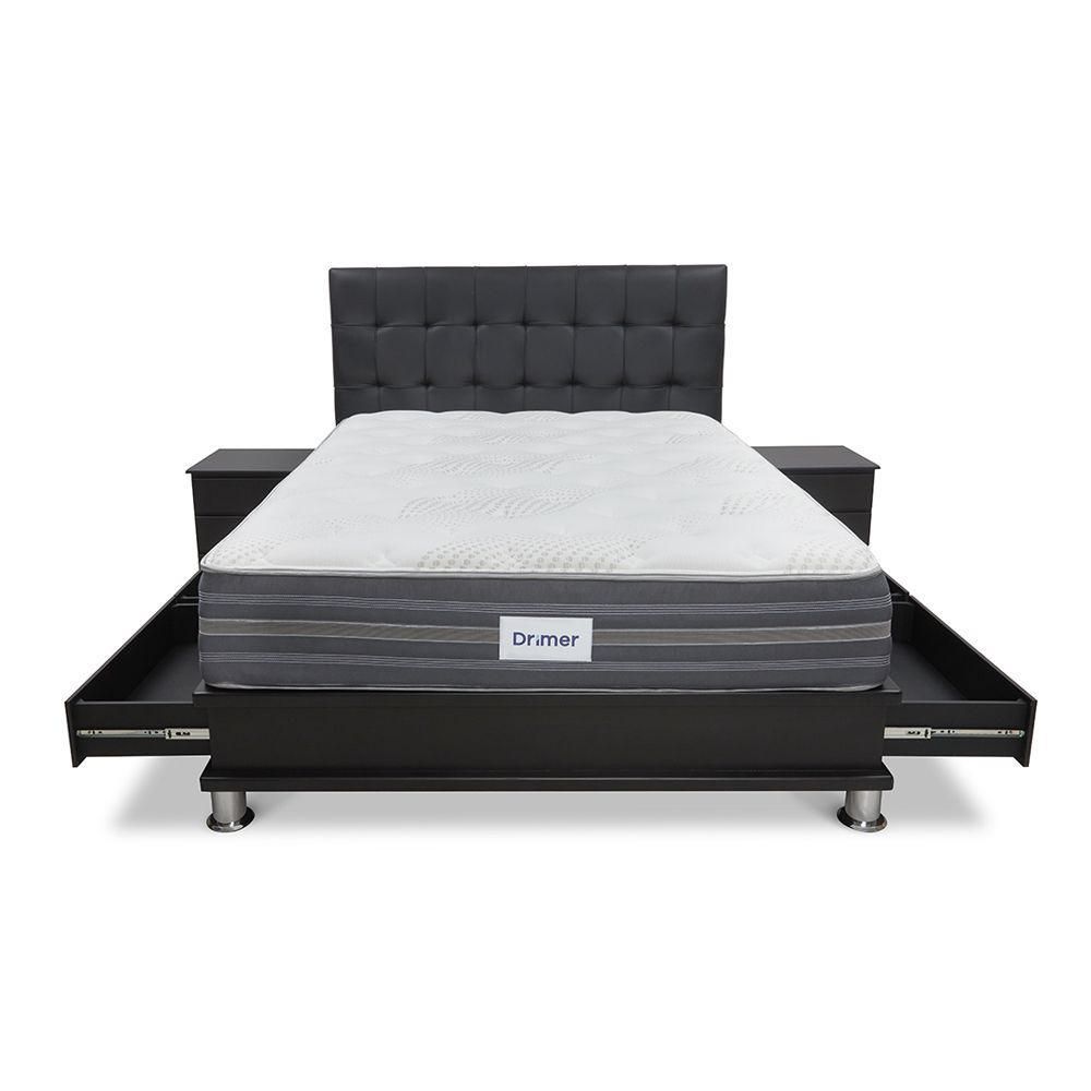 Dormitorio Facundo Mantra Queen + 2 Almohadas | plazaVea - plazaVea