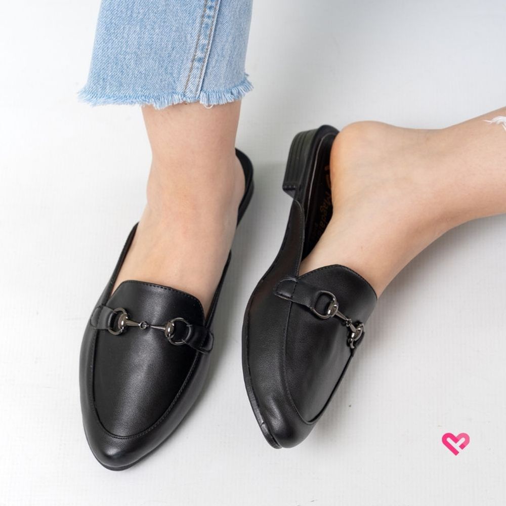 Zapatos Mules Mujer Traba Negro | plazaVea - plazaVea
