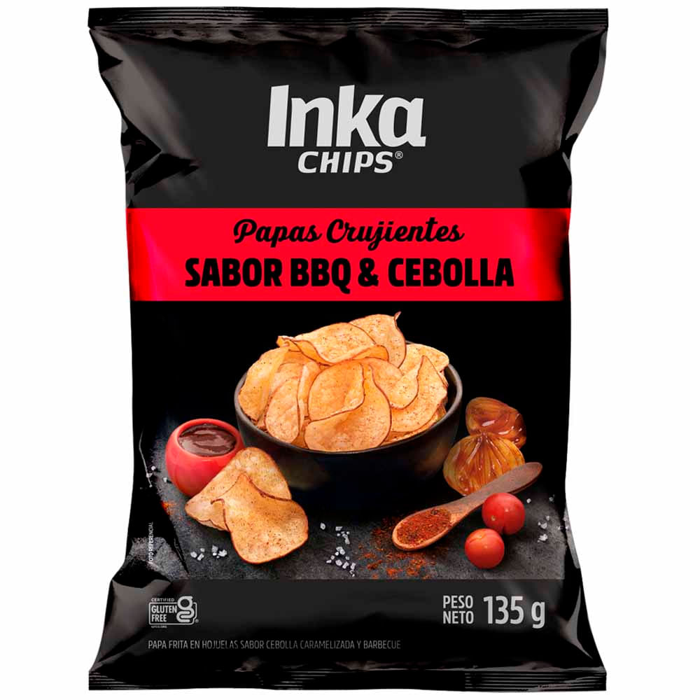 Papas INKA CHIPS BBQ & Cebolla Bolsa 135g | plazaVea - Supermercado