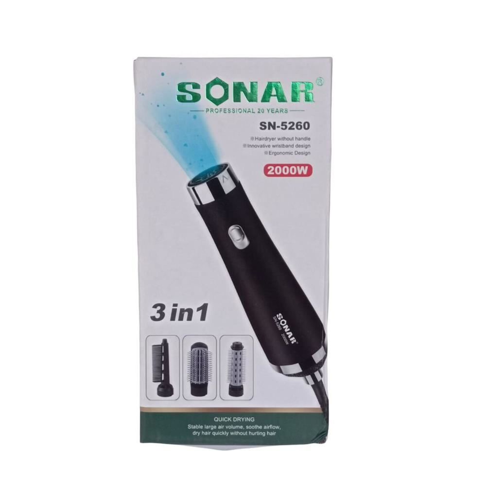 SONAR 3 en 1 SN 5260 Cepillo Peine Secador de 2000Watts | plazaVea - plazaVea
