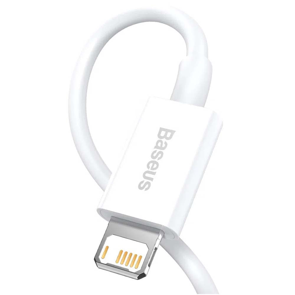 Cable BASEUS Lightning a Usb Blanco | plazaVea - plazaVea