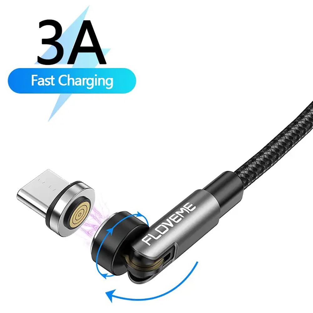 Cable Magnetico Tipo C Giratorio para Dispositivos Moviles | plazaVea ...