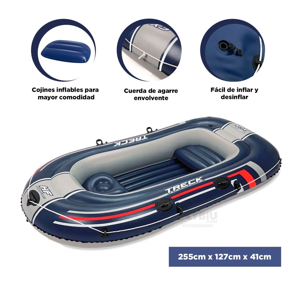 Bote Inflable Raft Hydro Force 255 cm Multicolor | plazaVea - Supermercado