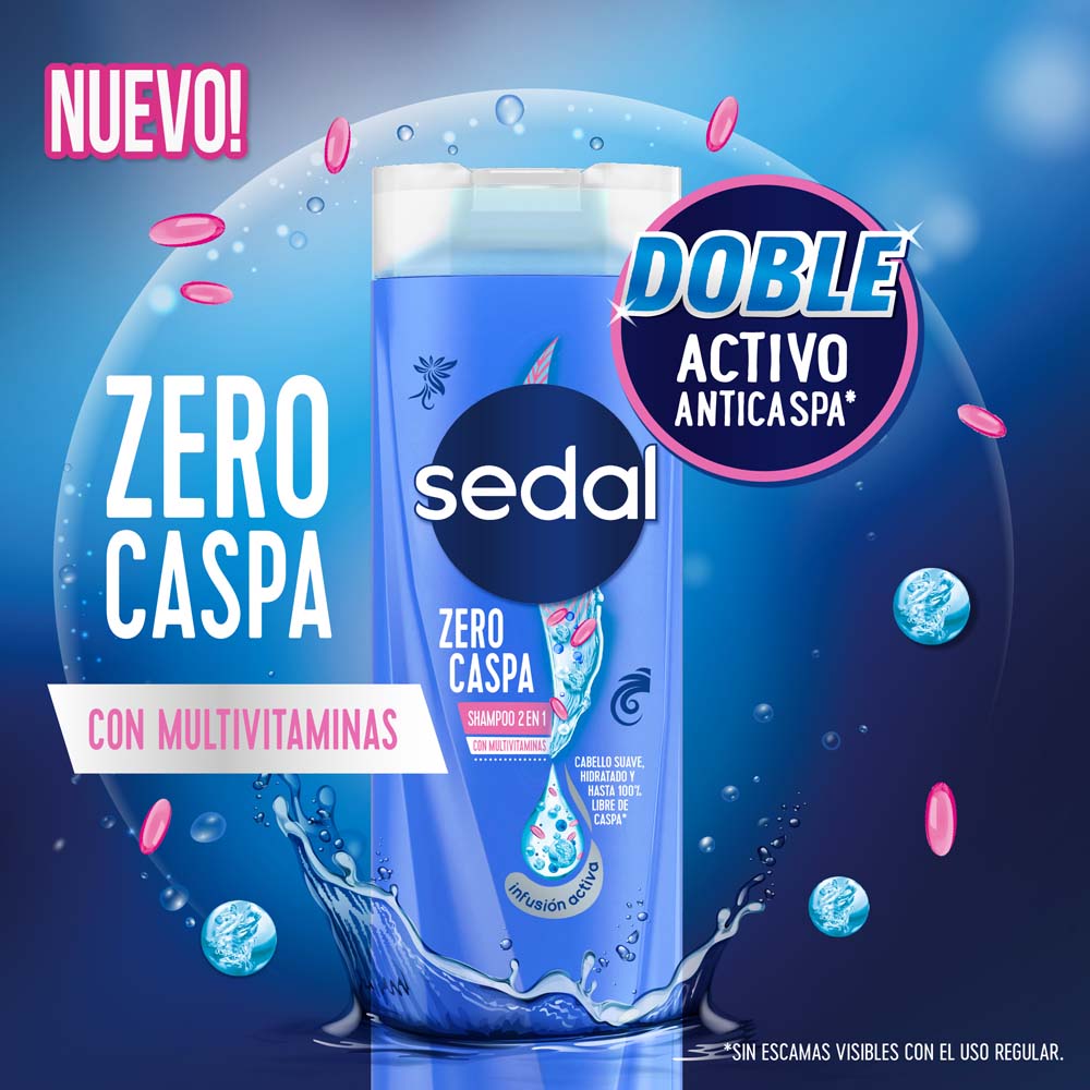 Shampoo SEDAL Zero Caspa 2 en 1 Frasco 650ml | plazaVea - Makro