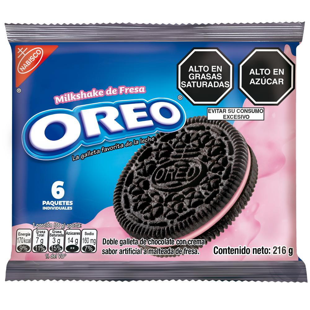 Galleta OREO Milkshake Fresa Paquete 6un - Supermercado