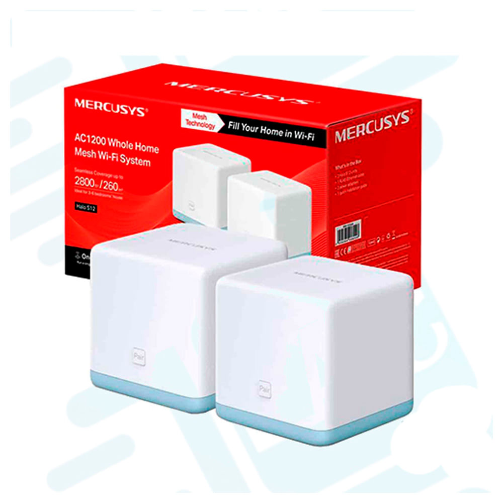 Access Point Mercusys Halo S12-2 Wi-Fi Mesh Ac1200 2-Pack Original ...