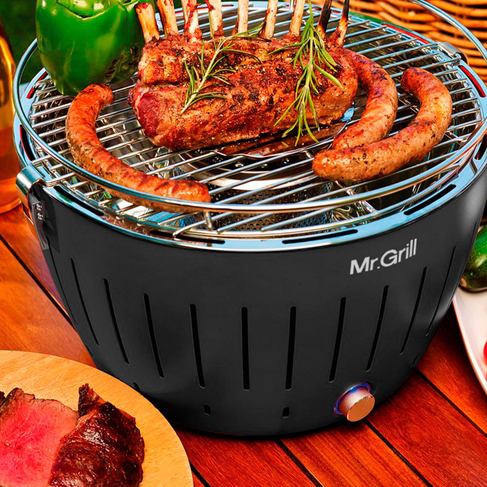 Parrilla MR. GRILL Turbo Grill Negro | plazaVea - plazaVea