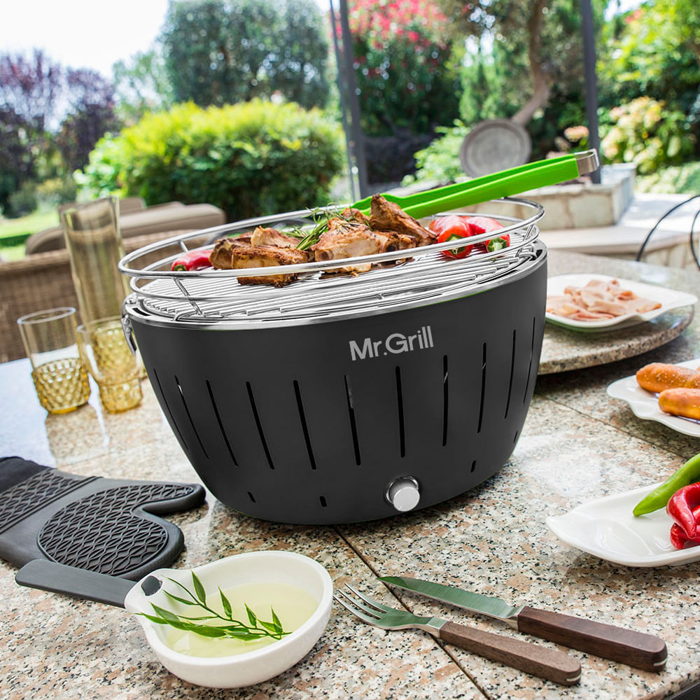 Parrilla MR. GRILL Turbo Grill Negro | plazaVea - plazaVea