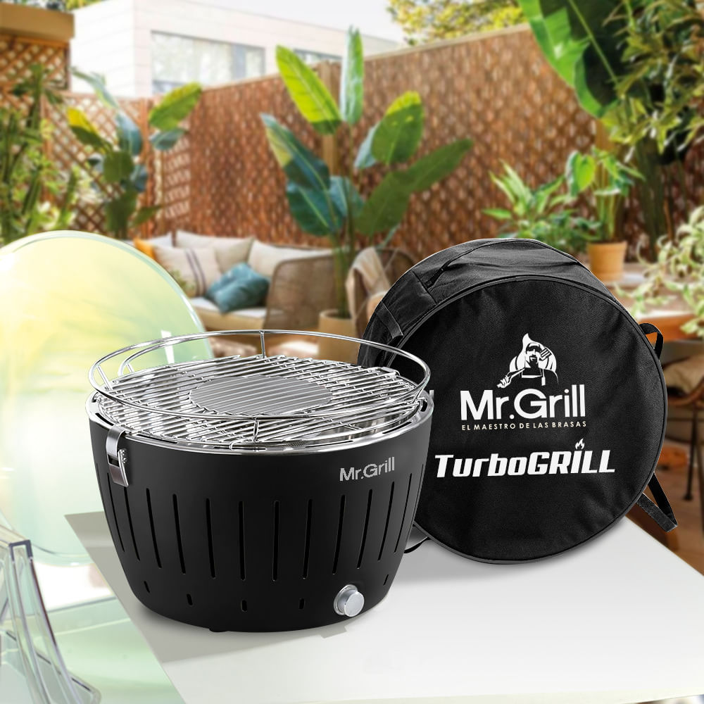 Parrilla MR. GRILL Turbo Grill Negro | plazaVea - plazaVea