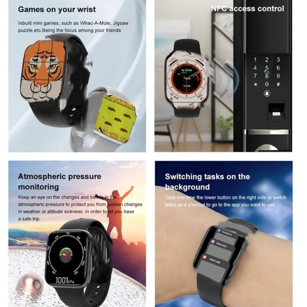 Smart Watch DT8 Pro Serie 8 Color Negro | plazaVea - Supermercado