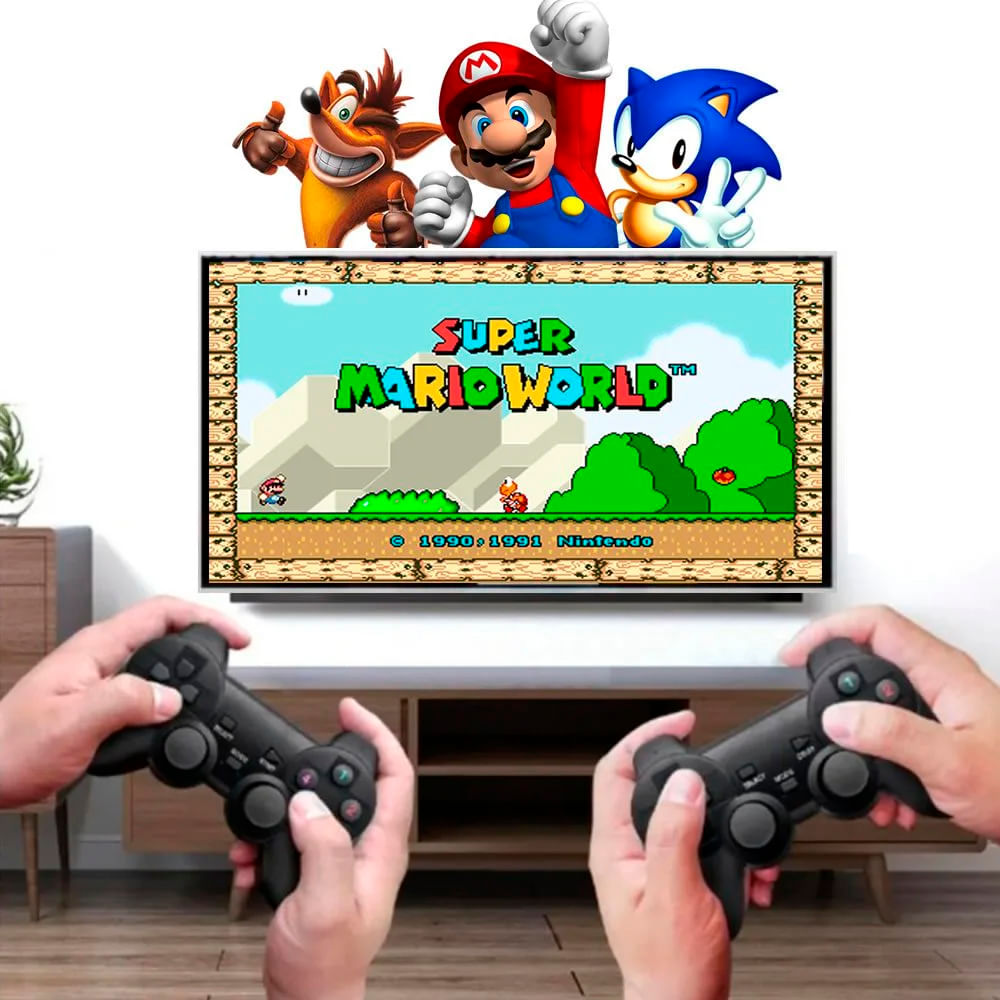 Consola Retro Game Stick X2 Plus 4K HD PS1 PSP SN64 30000 Juegos con ...