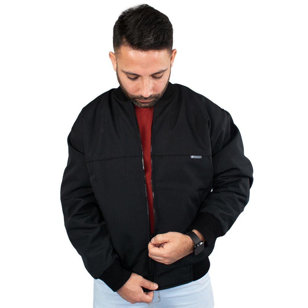 Casaca Legant Hombre Cuello Tejido Negro XXL | plazaVea - plazaVea PRD