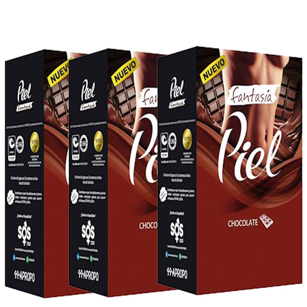 Pack x3 Condon Piel Fantasia Chocolate 72 Unidades | plazaVea - plazaVea