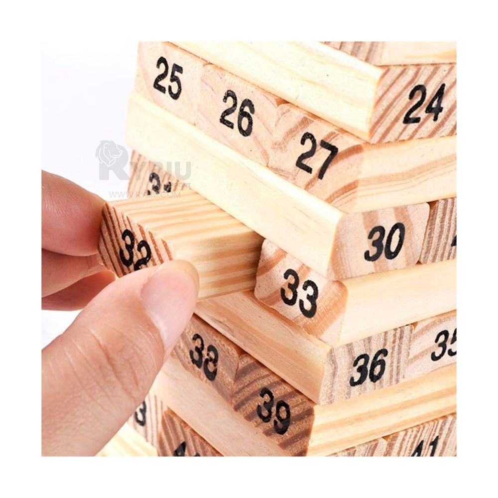 Jenga Gioco Familiar de Madera 48 Piezas | plazaVea - plazaVea
