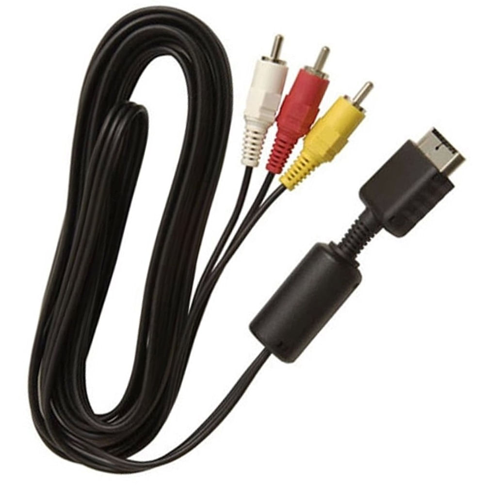 Cable Ps2 Ps3 Ps1 Playstation a RCA Audio y Video PS2 a TV L/R ...