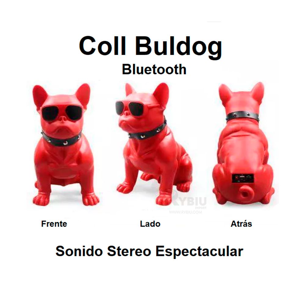 Parlante con Bluetooth Perro Bulldog de Rojo | plazaVea - plazaVea