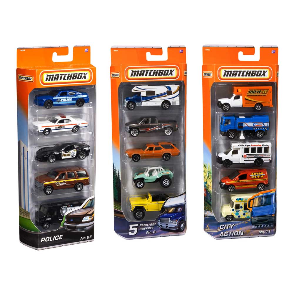 Vehículo de Juguete MATCHBOX Basics Auto Básico 5 Pack | plazaVea ...