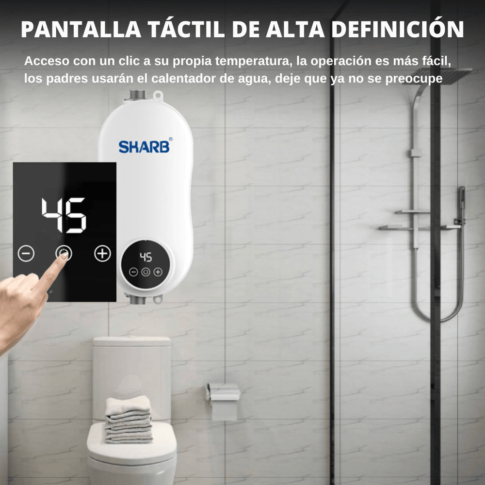 Calentador de Agua Eléctrico Instantáneo para Ducha Pantalla LED 3500W | plazaVea - Supermercado