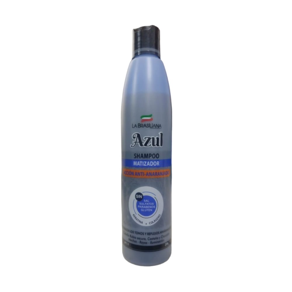 Shampoo Matizador Azul La Brasiliana 250 mL Sin Sal | plazaVea - plazaVea