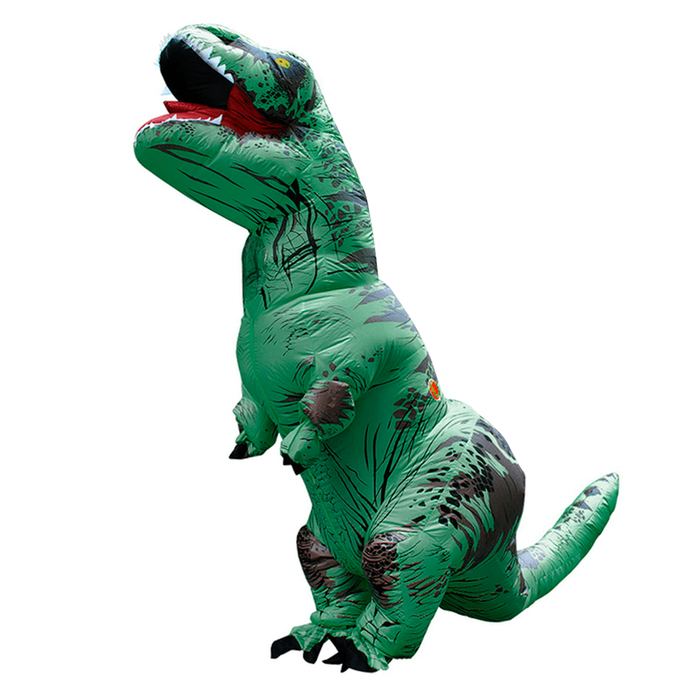 Disfraz Dinosaurio Rex Verde Oscuro Inflable Adulto Halloween Cosplay ...
