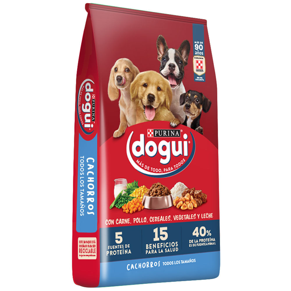 Alimento para Perros DOGUI Cachorro Carne, Pollo, Cereales, Vegetales y ...