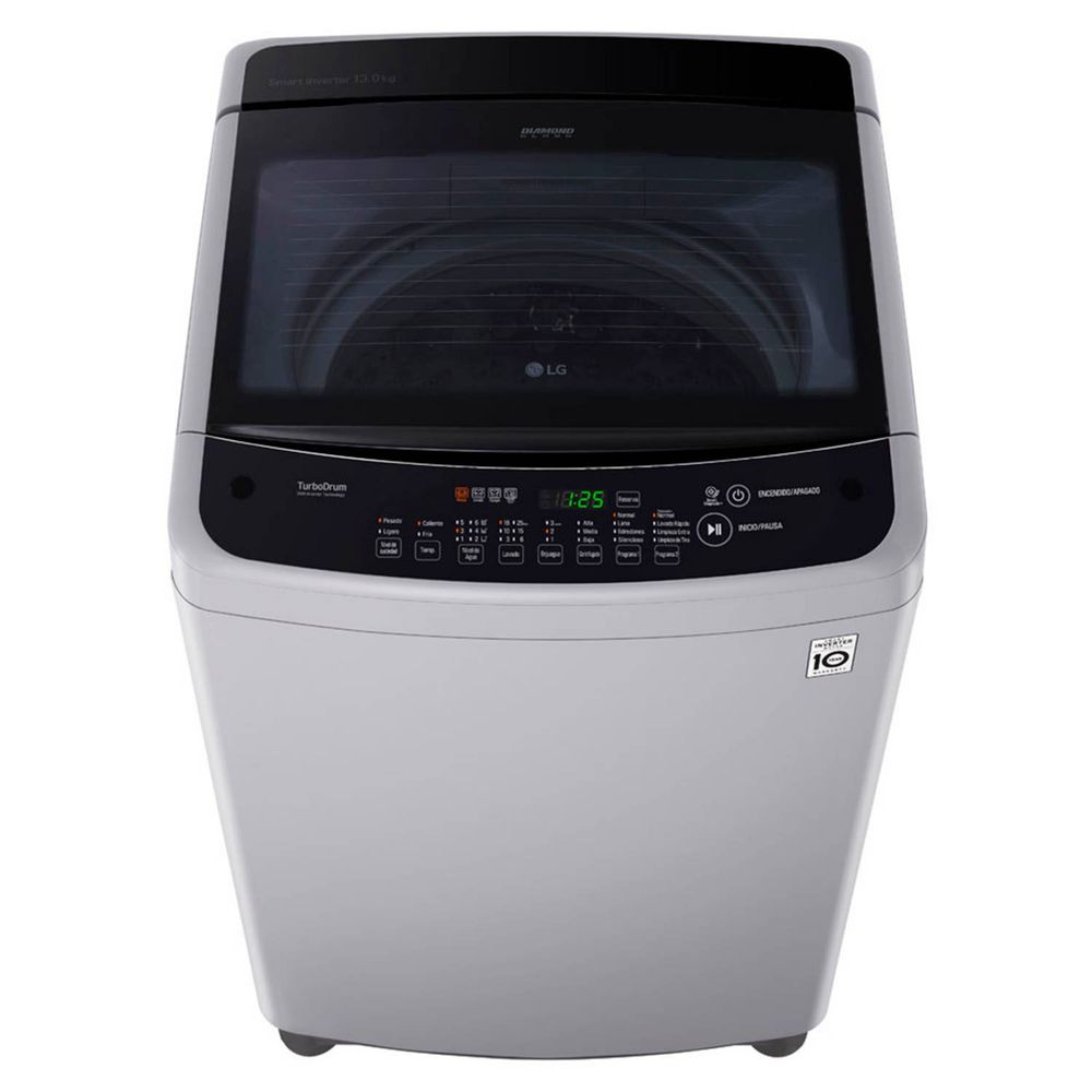 Lavadora 13 Kg LG Carga superior Smart Inverter con TurboDrum TS1366NTP Gris | plazaVea ...