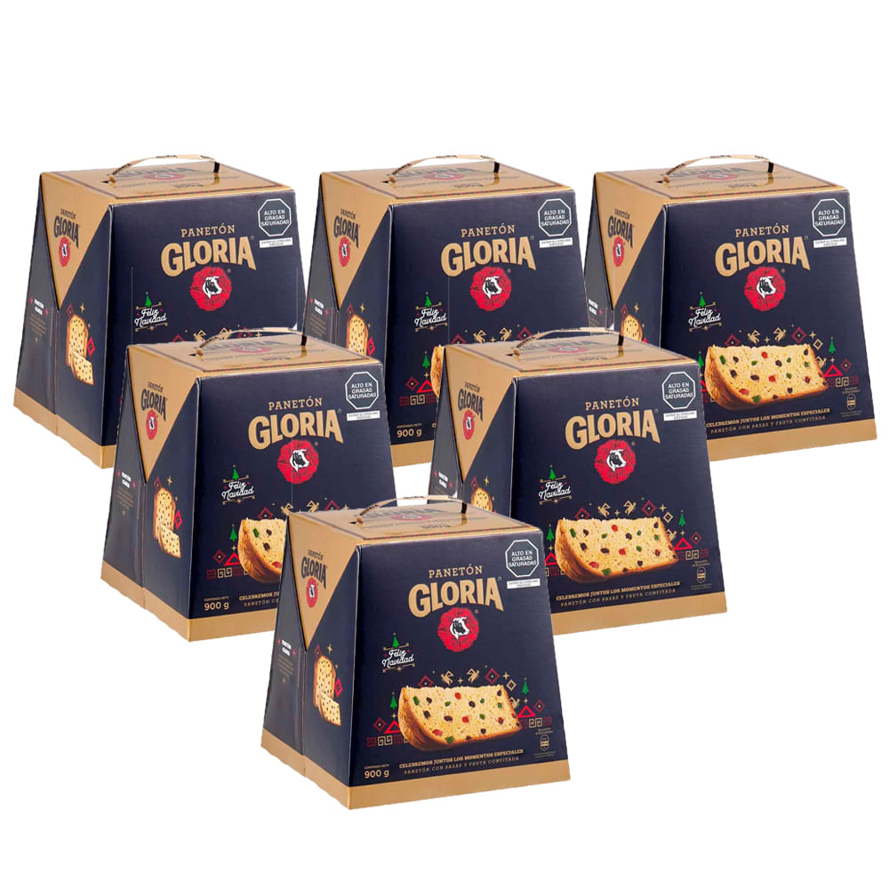 Panetón GLORIA Caja 900g Caja 6un - Supermercado