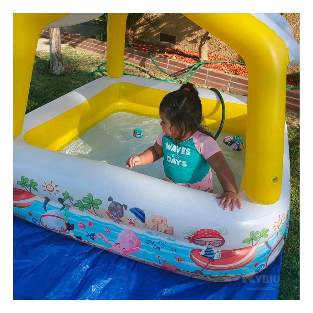 Alberca Inflable para Verano Amarillo Desmontable | plazaVea - Supermercado
