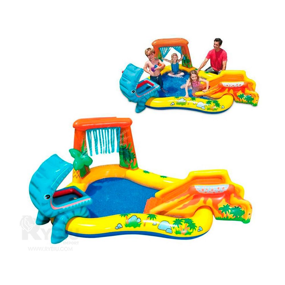 Centro de Juegos Dino Rex Multicolor Inflable | plazaVea - plazaVea