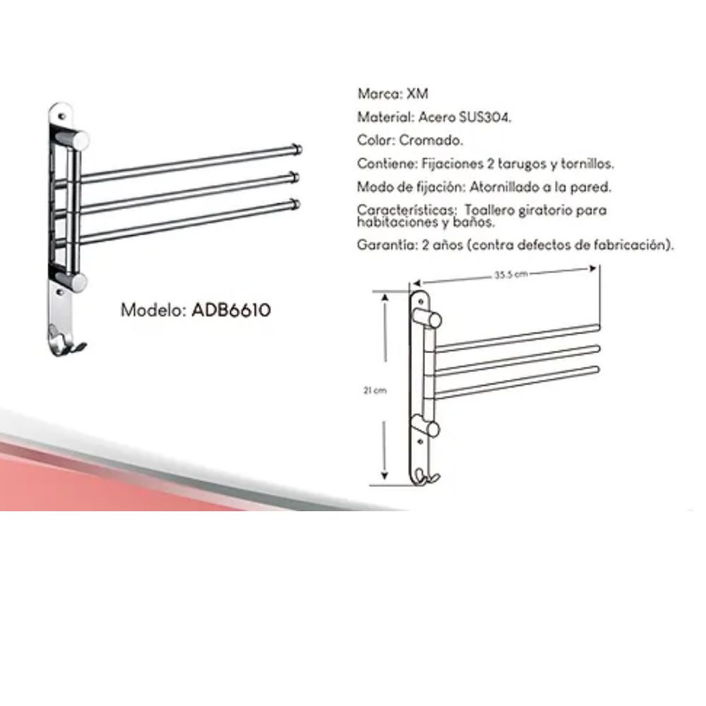 Barra Toallera de Acero 304 | plazaVea - plazaVea