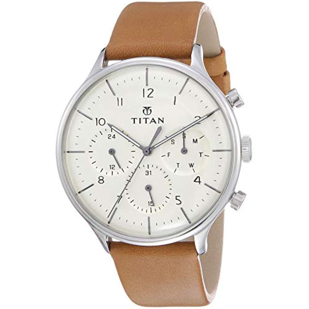 Reloj de Lujo Titan Nq90102Sl01/Nn90102Sl01 para Hombre en Marrón ...