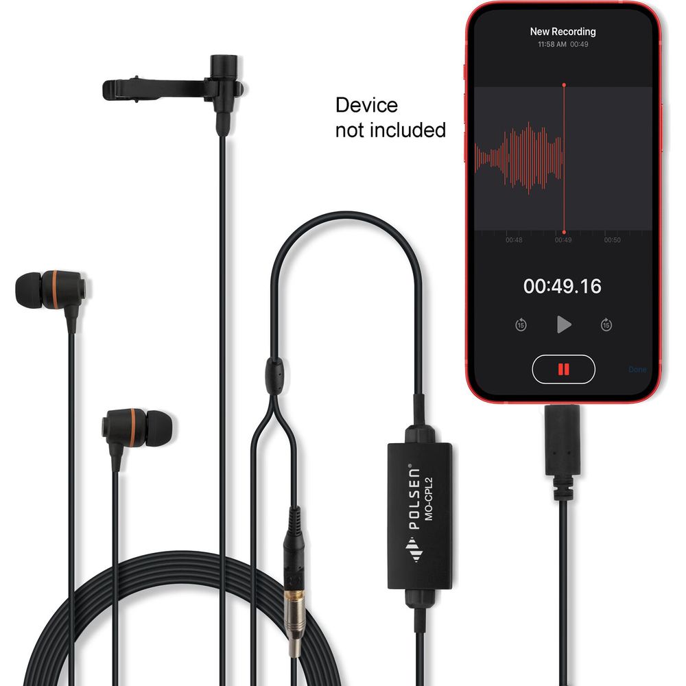 Kit de Micrófono de Solapa Polsen Usb Type C con Auriculares con ...