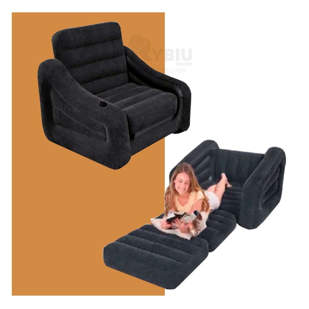 Sillon Litera Intex Super Comodo de Color Negro | plazaVea - plazaVea