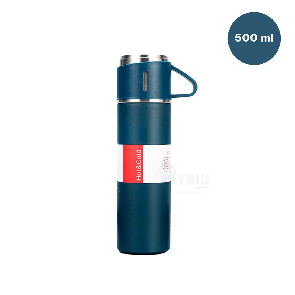 Botella Termica 12H Mantiene el Calor Azul 500 ml | plazaVea - plazaVea