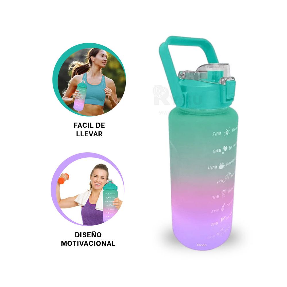 Botella 2L Llena de Estilo en Tonalidades Vibrantes | plazaVea - plazaVea
