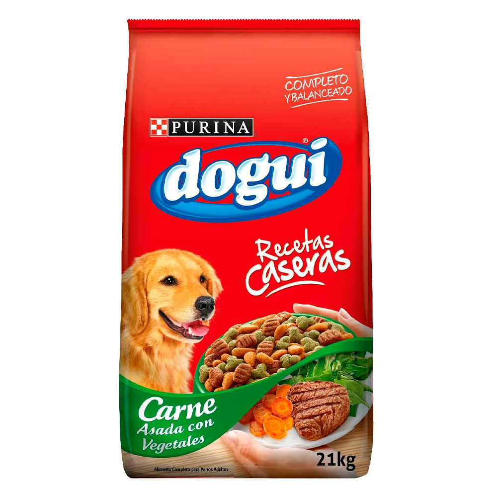 Comida para Perros Adultos de Carne Asada Purina Dogui 21kg | plazaVea ...