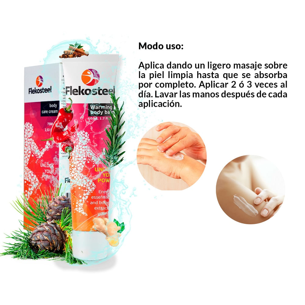 Flekosteel Balsamo Para Dolor Muscular Y De Articulaciones 5 Unidades ...
