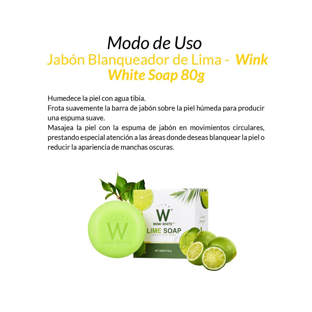 Jabón Blanqueador de Lima Wink White Soap 80g 2 Unidades | plazaVea ...