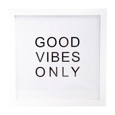 Cuadro Good Vibes 40x40cm | plazaVea - plazaVea