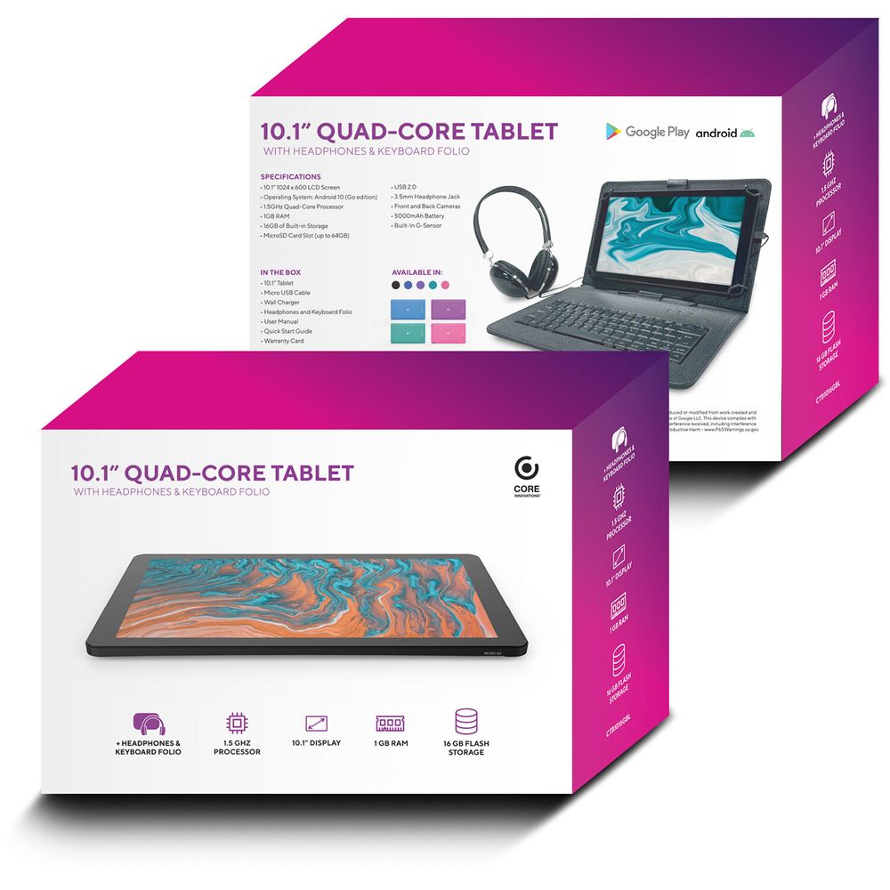 Tablet Core Innovations Ctb1016G 10.1 16Gb Negro | plazaVea - Supermercado